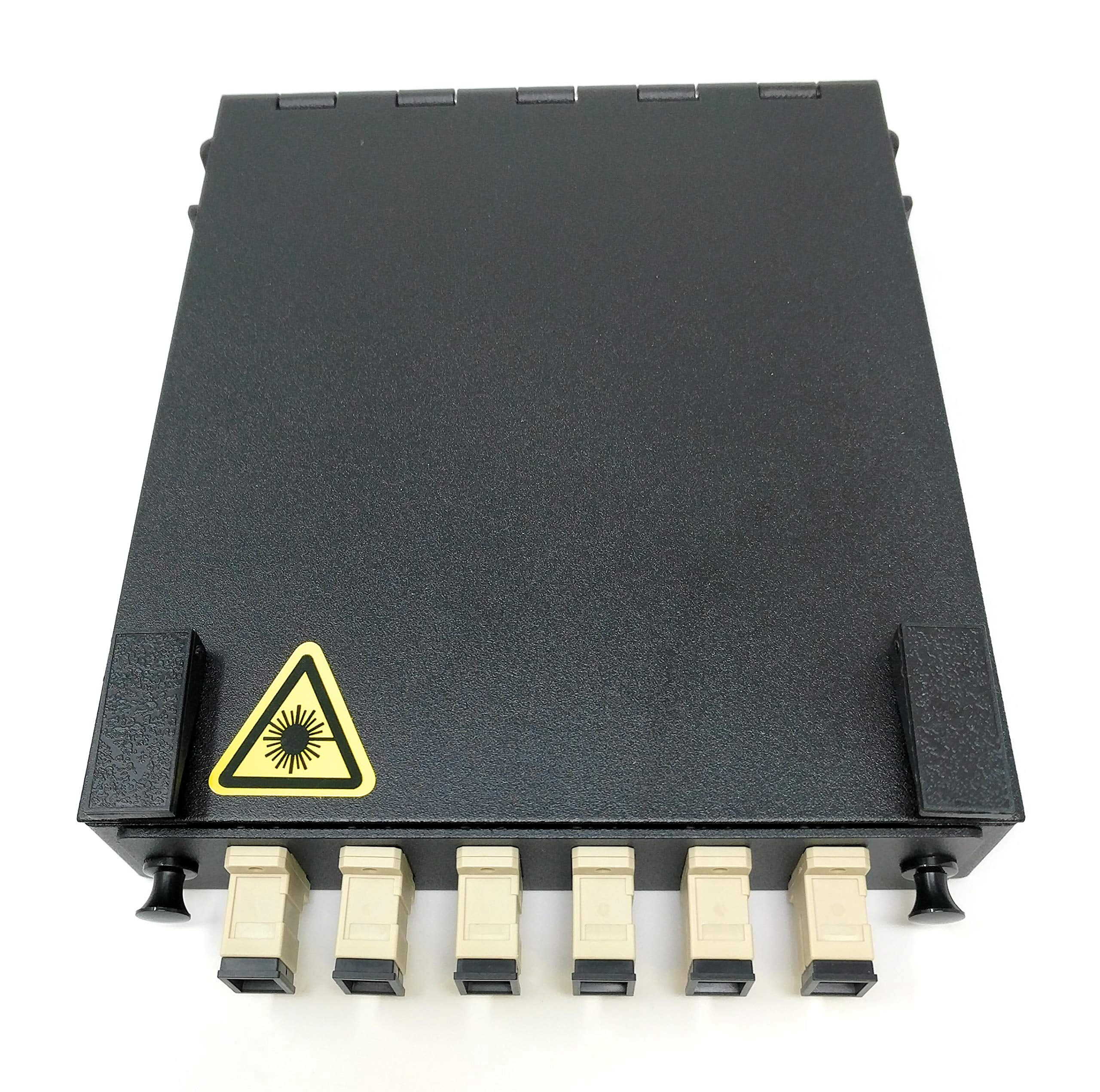 Ultra Spec Cables Wall Mount Fiber Enclosure with Spool and Loaded 6 ...