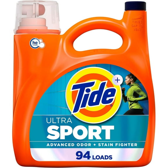 Ultra Sport Liquid Laundry Detergent, 132 fl oz, 94 Loads, Laundry ...