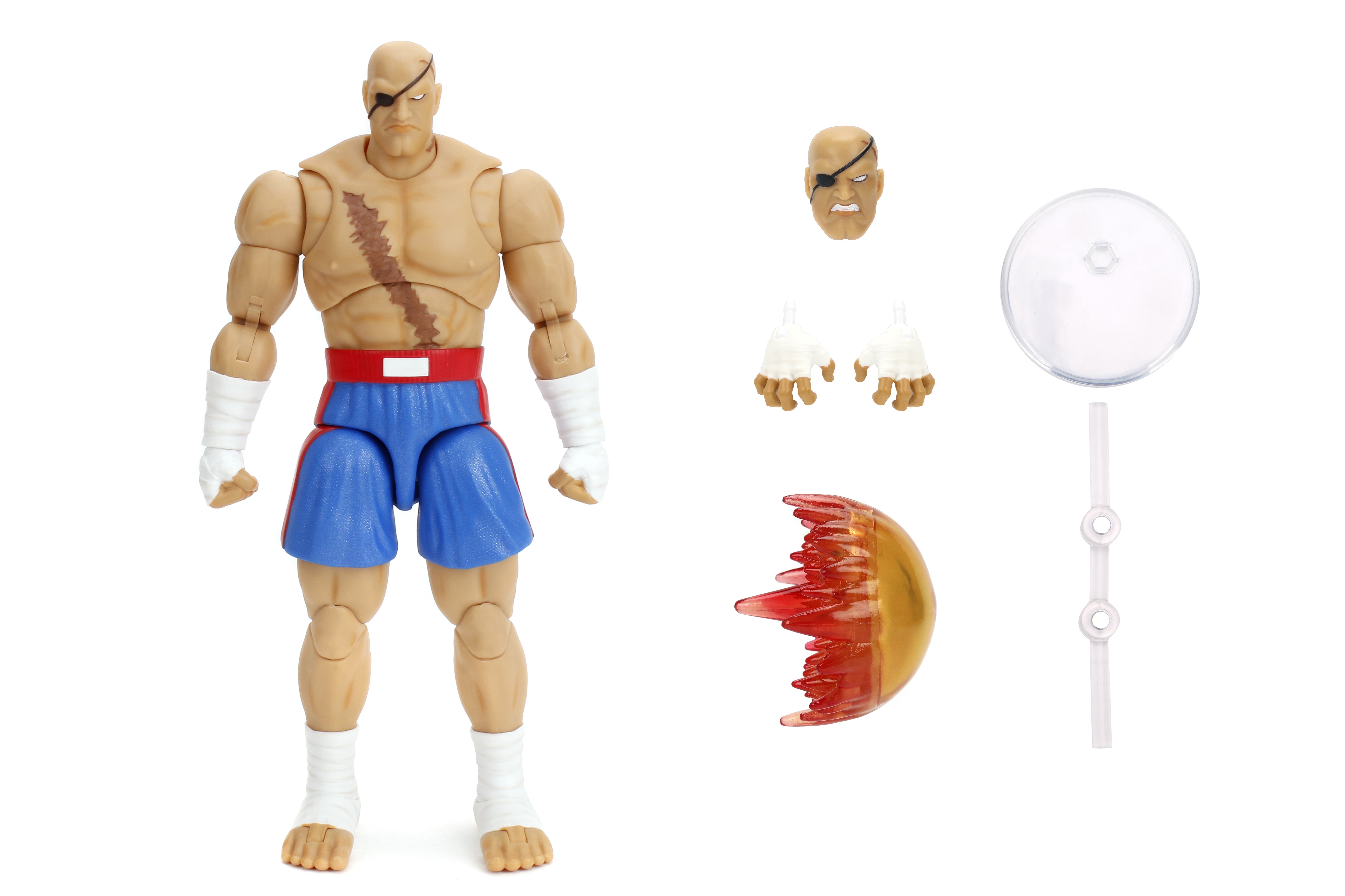 Street Fighter II Sagat Deluxe 1:12 Scale Action Figure by Jada Toys ...