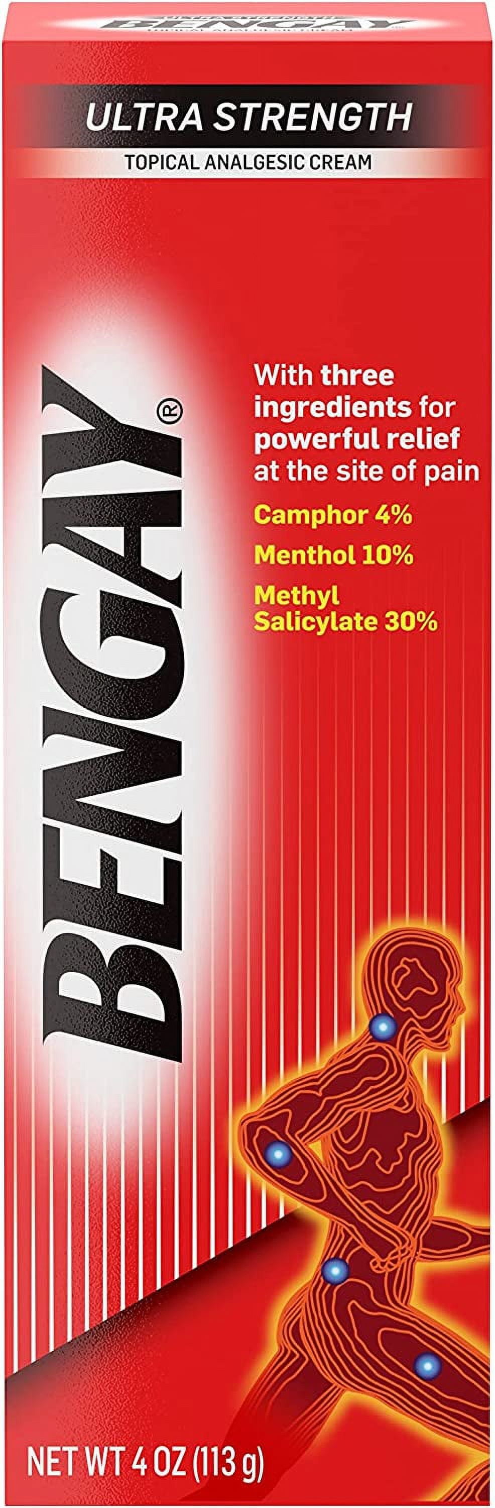 Bengay Ultra Strength Topical Pain Relief Cream, Muscle & Arthritis ...