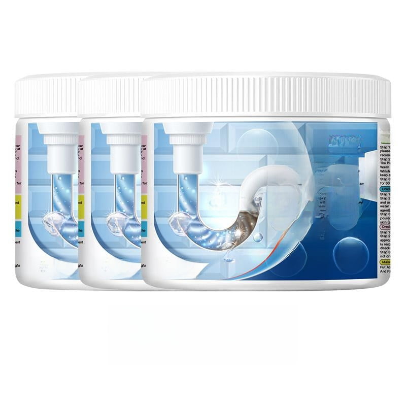 "Ultra-Strength Drain Cleaner for Kitchen & Bathroom Pipes - Dissolves ...