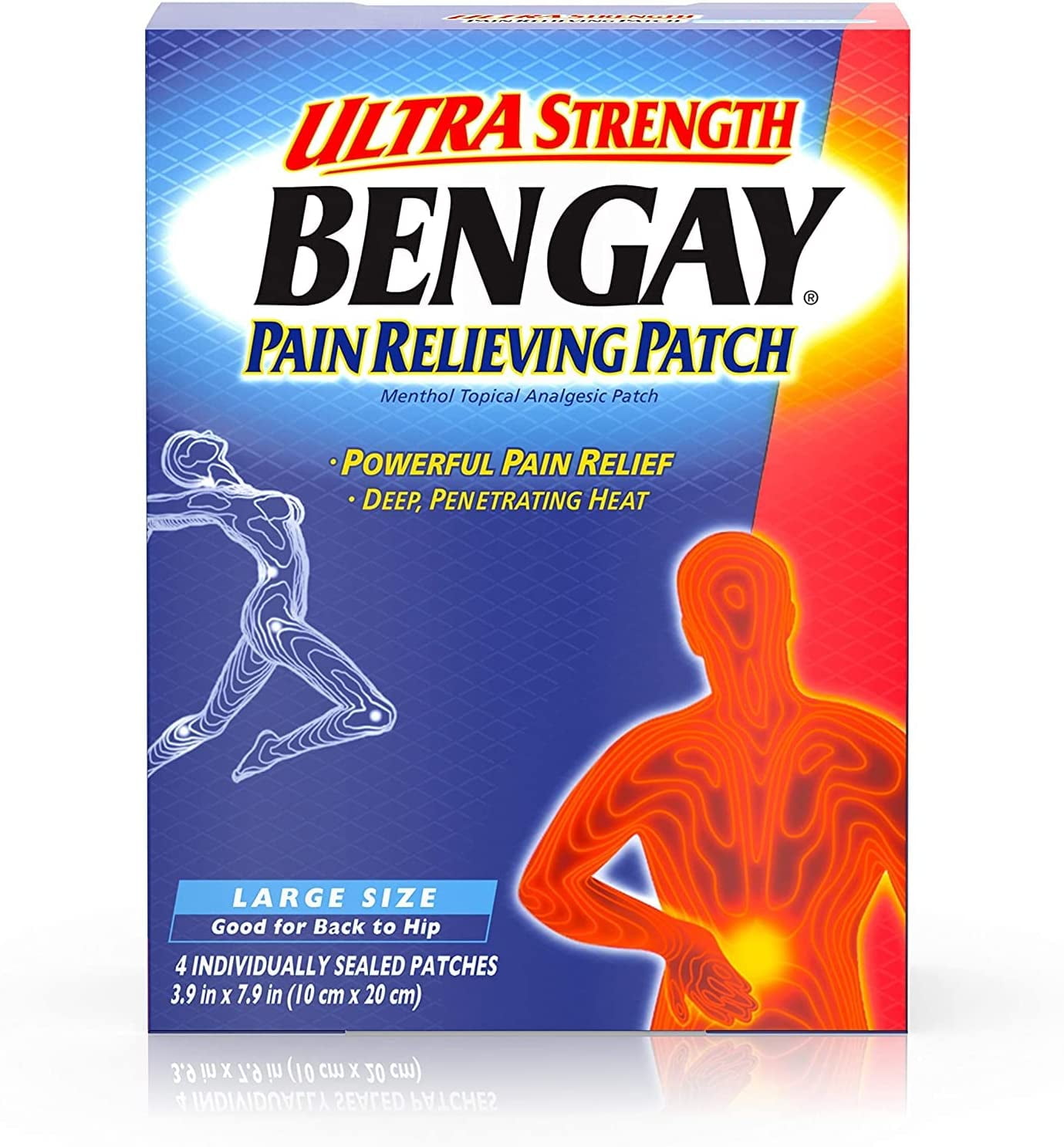 Bengay Ultra Strength Pain Relieving Patch Large - 4 Ea, 3 Pack ...