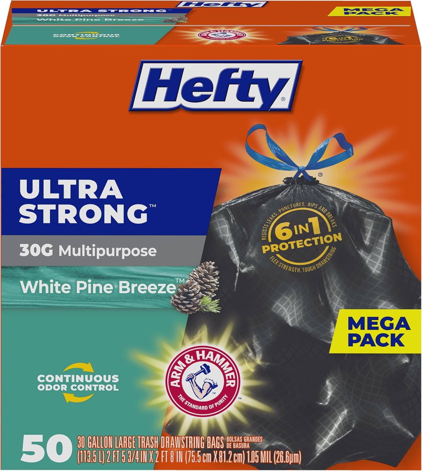 Ultra Strong 30 Gallon Trash Bags, Large Trash Bags 30 Gallon Size ...