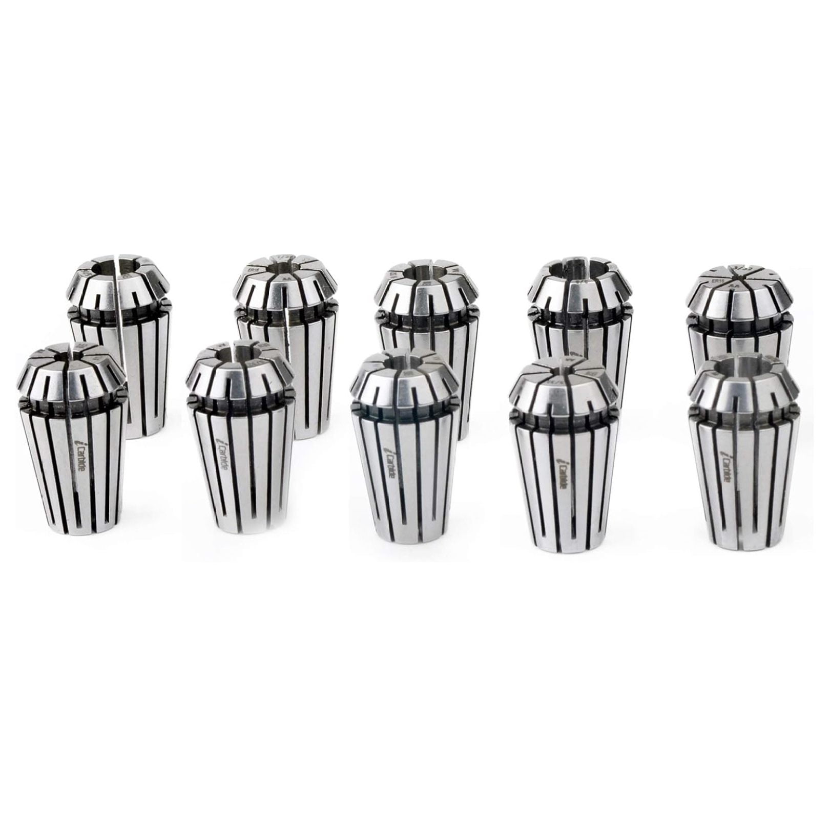 Ultra TIR 0.0002" Precision ER16 Collet Set INCH 10PC for CNC Engraving ...
