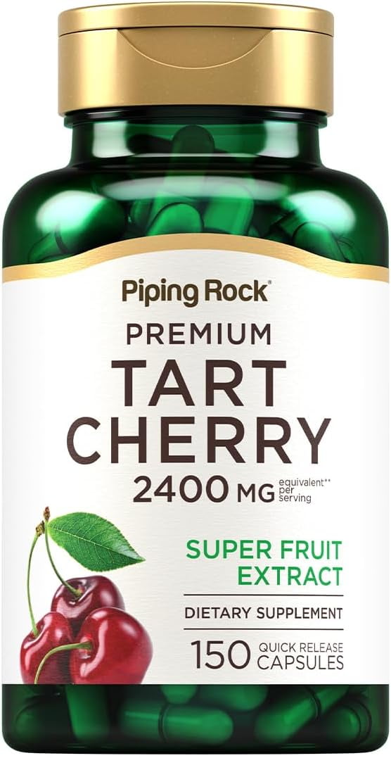 Piping Rock Ultra Tart Cherry Extract Supplement, 2400 mg, Vitamins A ...