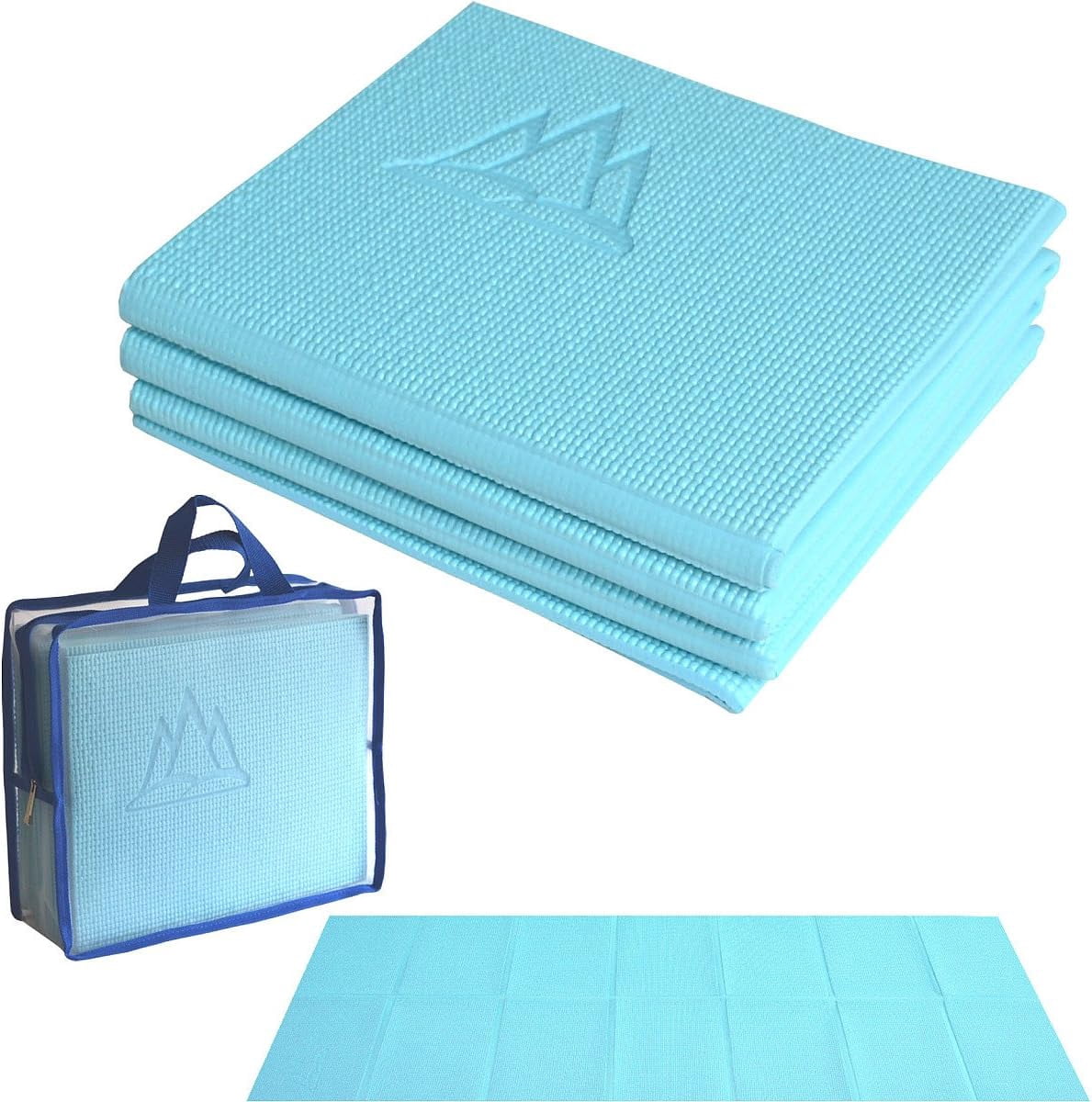 Ultra Thick Foldable Yoga Mat with Travel Bag, Extra Long, Free From ...