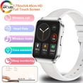 Ultra-Thin 7.3mm Smart Watch for Men Women, 1.73" HD Screen, Wireless 5 ...