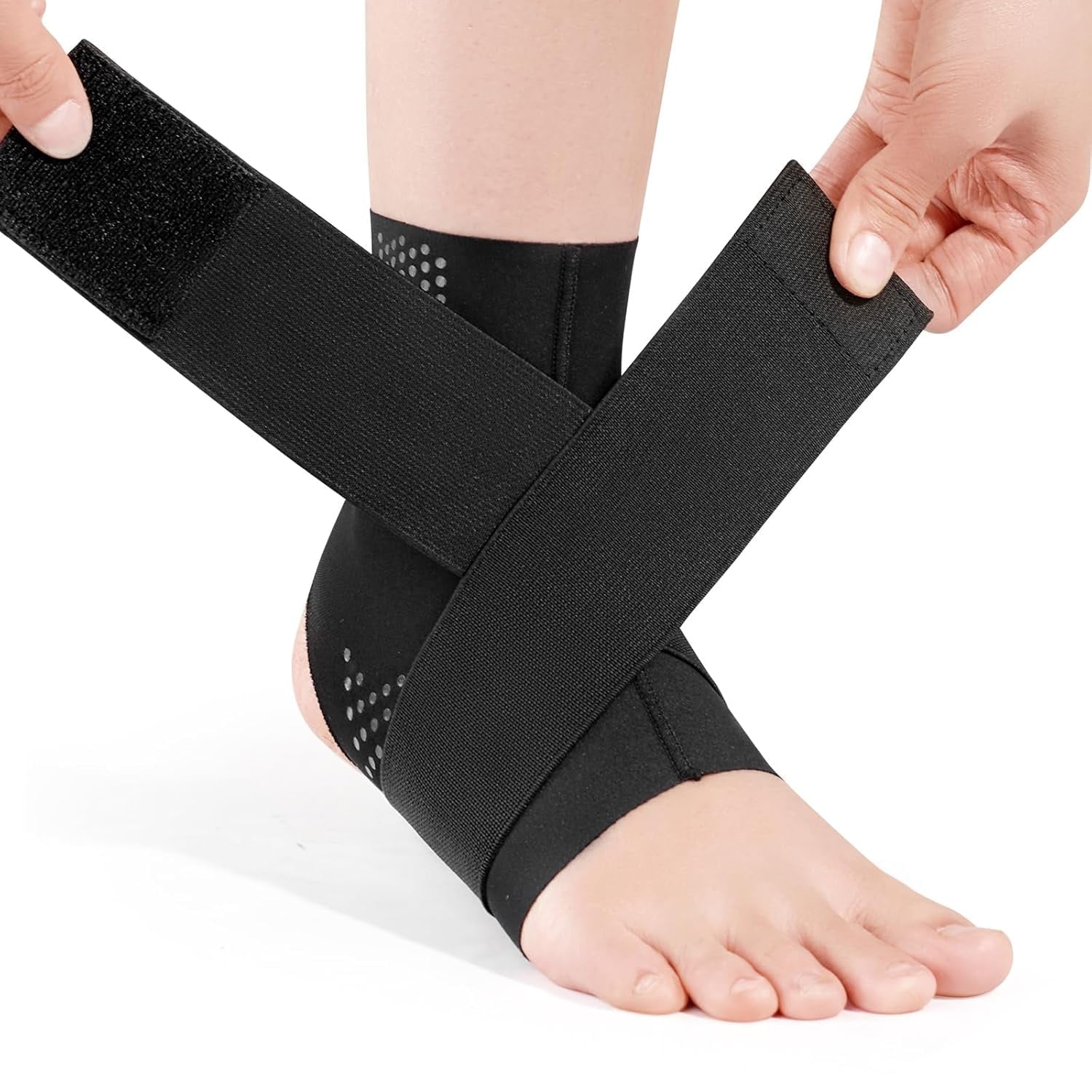 Ultra-Thin Ankle Brace for Men & Women, Ankle Compression Sleeve ...