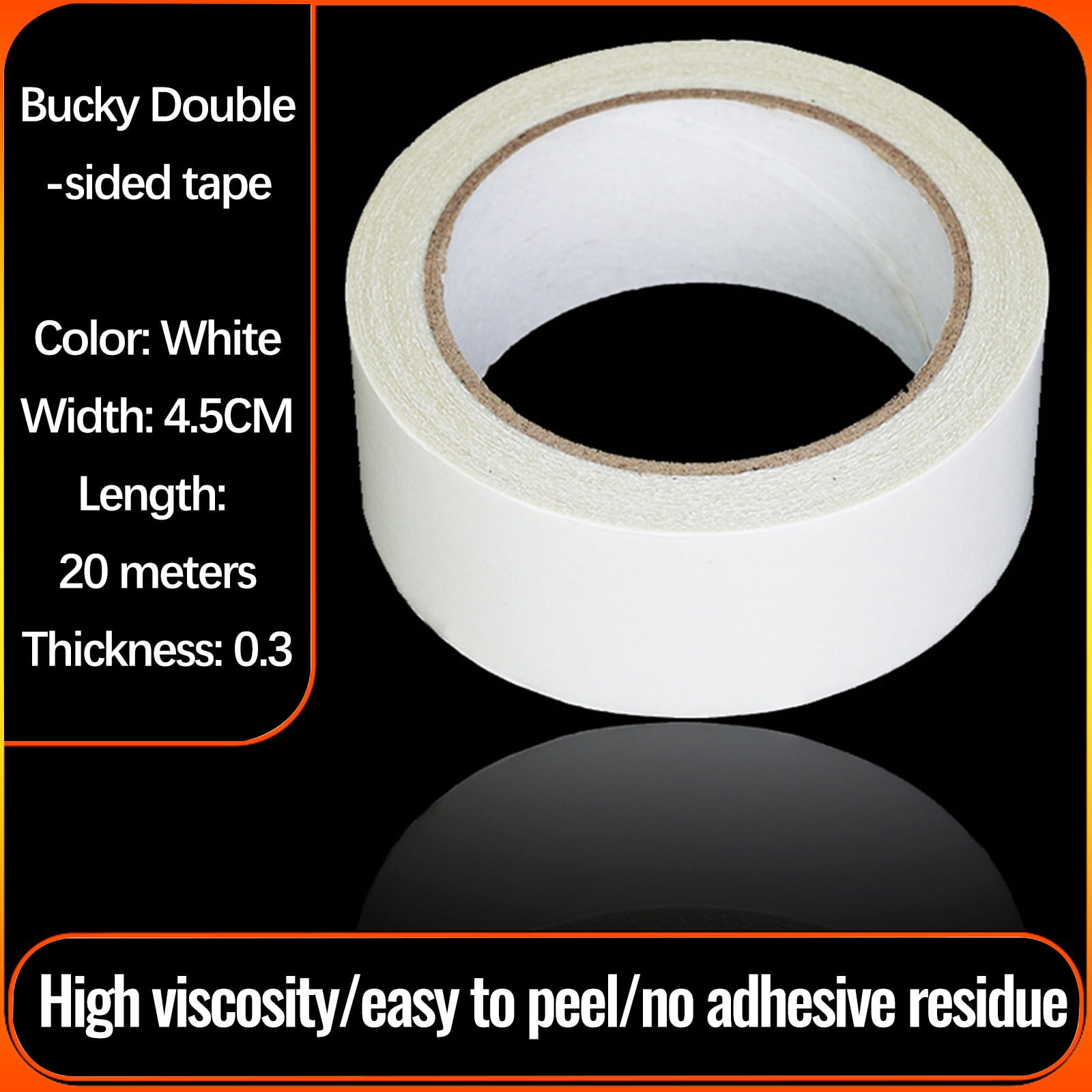 Ultra-Thin Clear Double Sided Tape Heavy Duty 1.77Inch x 66 Ft 2 Sides ...