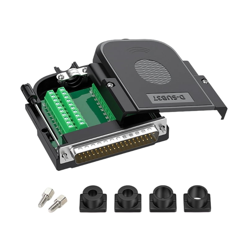 Ultra Thin DB37 Male RS232 Serial To 37 Pin Port Terminal Adapter ...