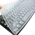 Ultra Thin Desktop PC Silicone Clear Keyboard Cover Skin Protector ...