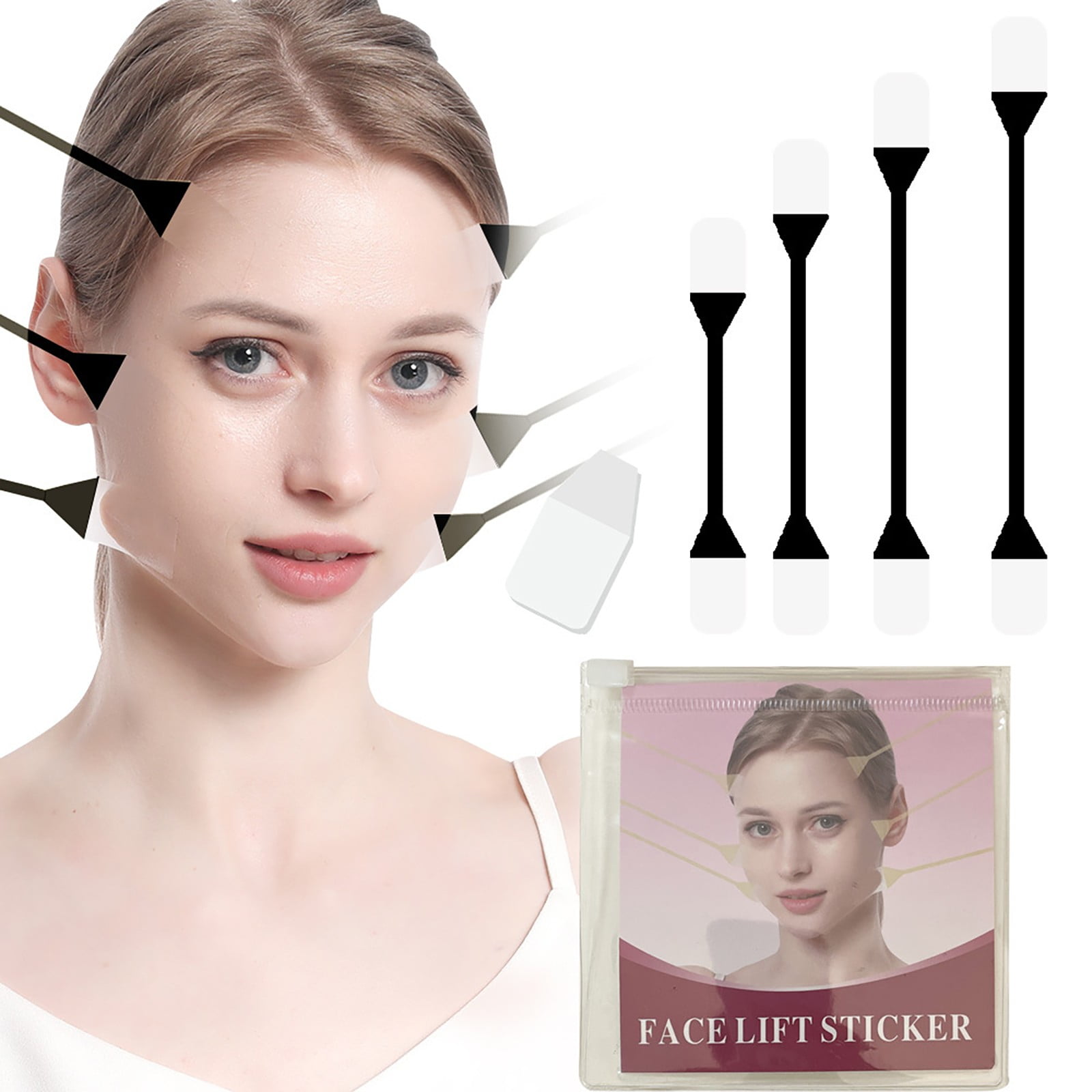 Ultra-Thin Face Lift Tape, A Set -20 Pcs Invisible Face Bands&Tapes ...
