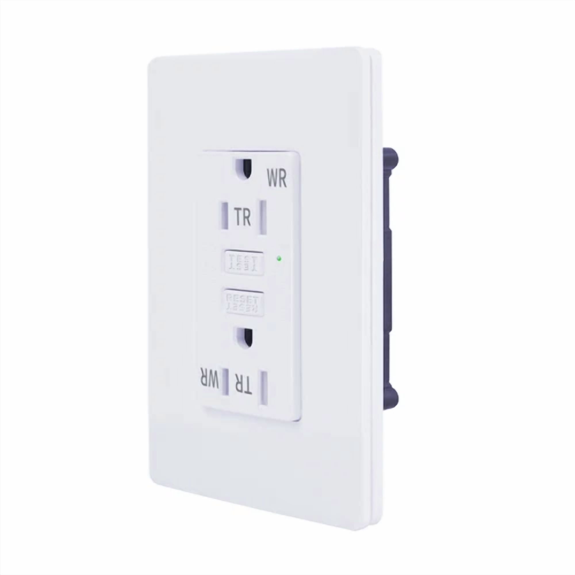 Ultra-Thin Gfi Outlet 15A Wr Tr Gfci Receptacles With Plate For Office ...