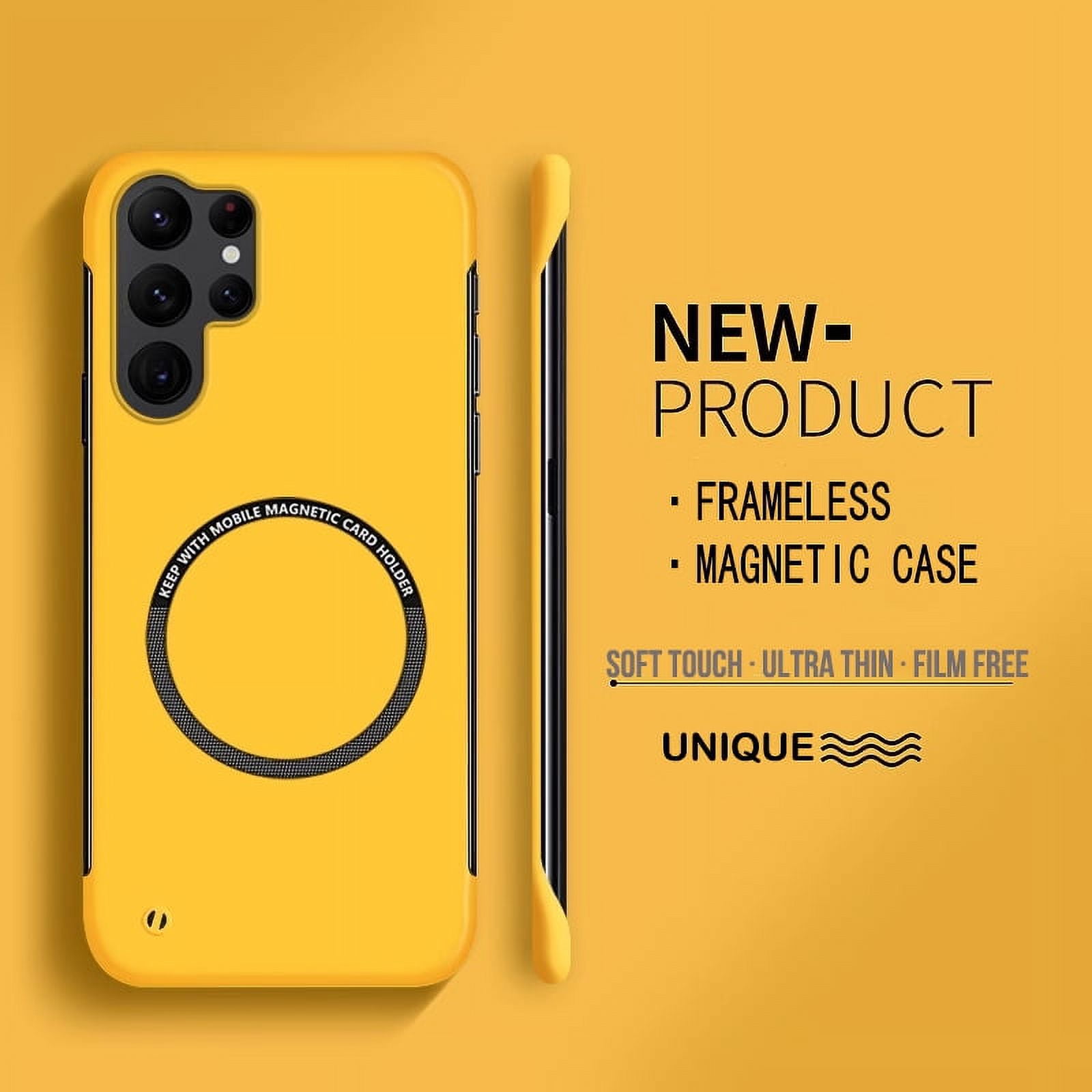 Ultra Thin Hard PC Magnetic Frameless Phone Case For Magsafe Samsung ...