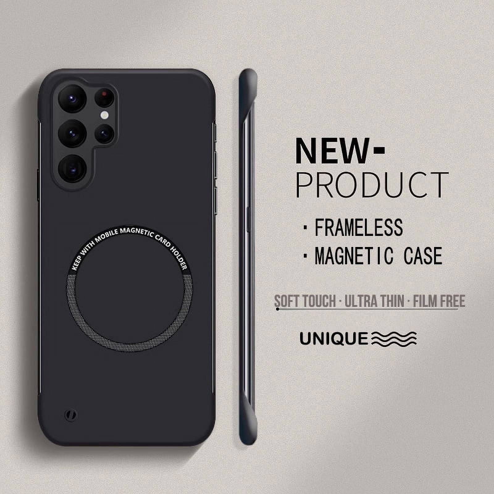 Ultra Thin Hard PC Magnetic Frameless Phone Case For Magsafe Samsung ...