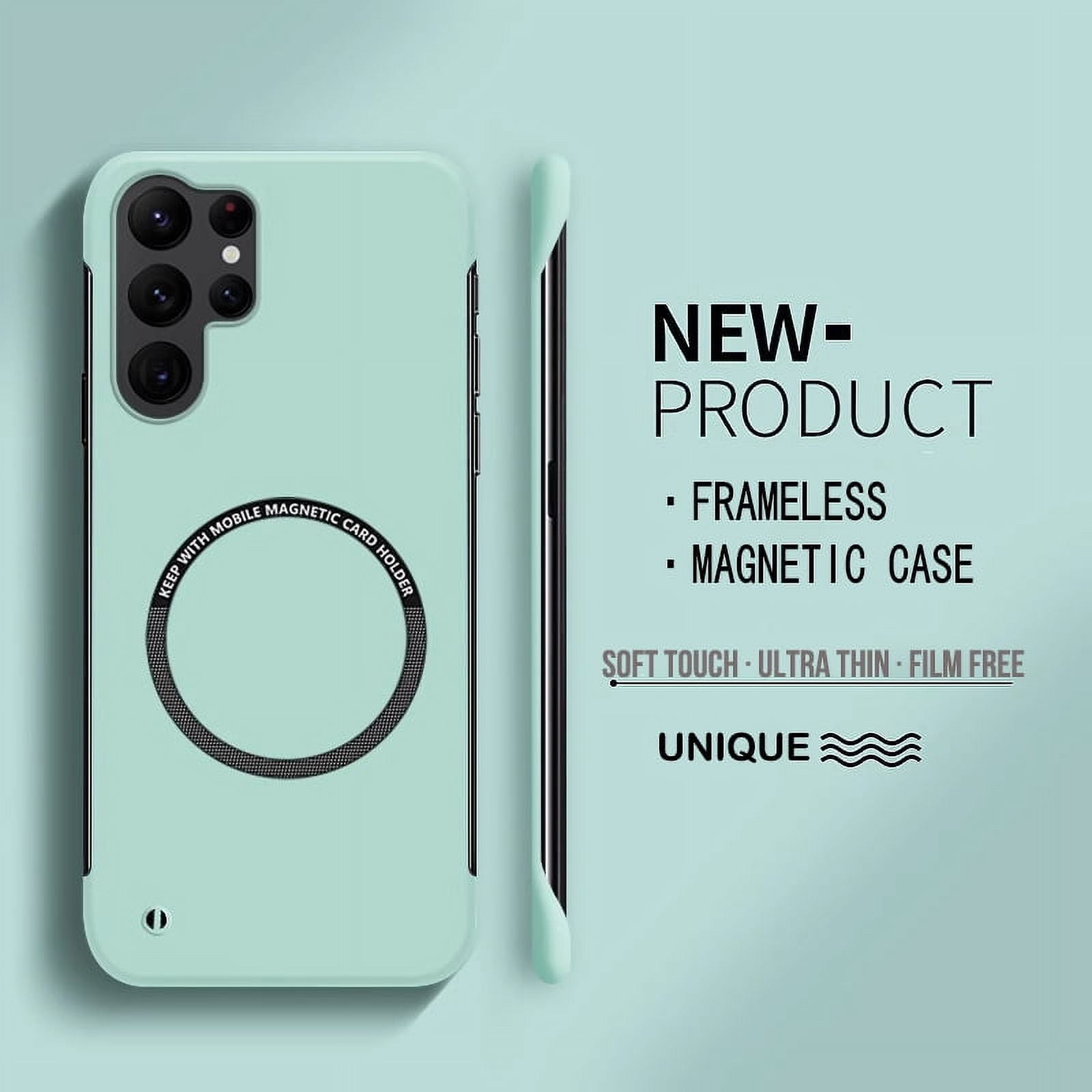 Ultra Thin Hard PC Magnetic Frameless Phone Case for Magsafe for Samsung Galaxy S25 / S24 / S23 ...