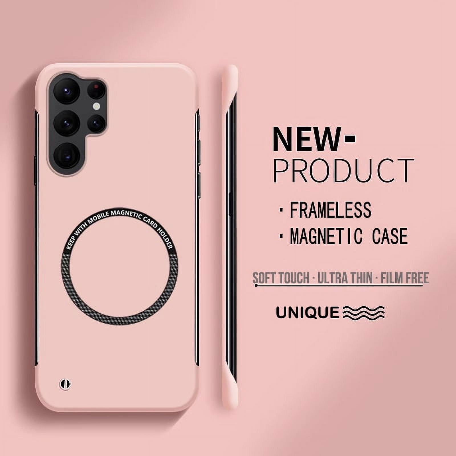 Ultra Thin Hard PC Magnetic Frameless Phone Case for Magsafe for Samsung Galaxy S25 / S24 / S23 ...