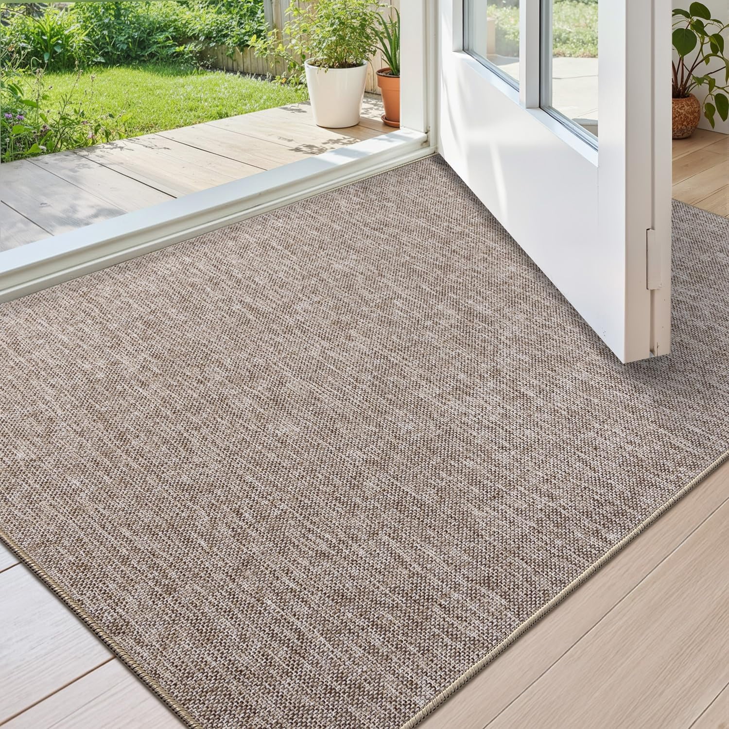 Ultra Thin Indoor Door Mat (Rolled-up NO Creases) 32"x48", Non Slip ...