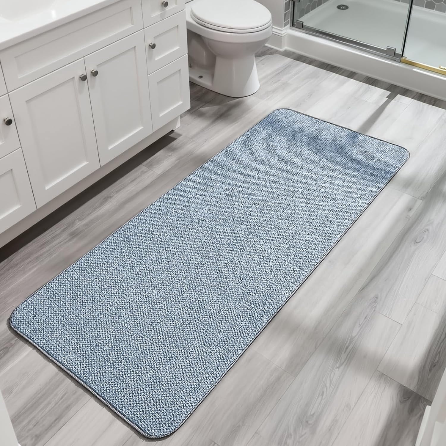 Ultra‑Thin Rubber Bath Mat, Non‑Slip Absorbent Quick‑Dry Machine ...