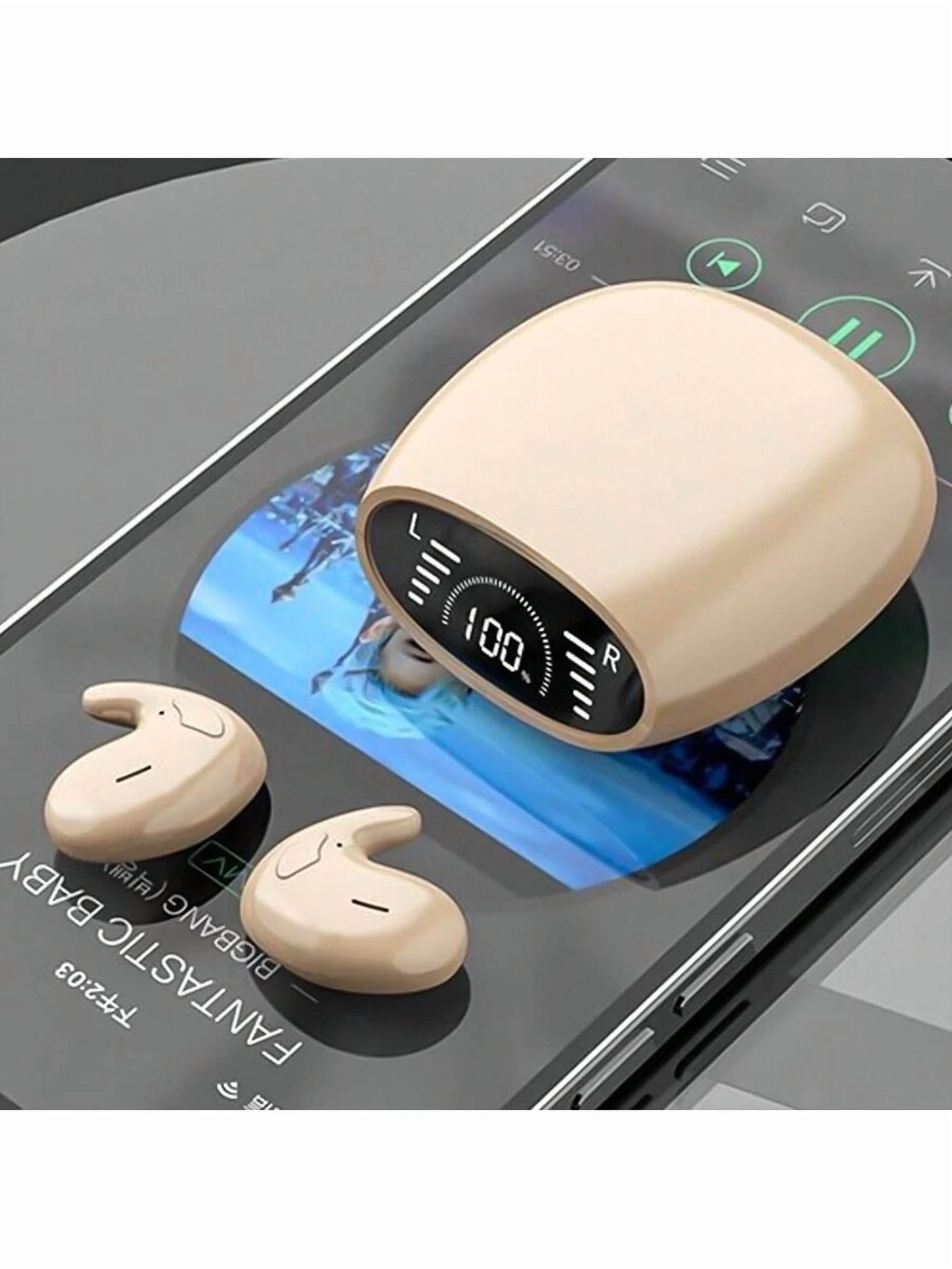 Ultra-Thin Sleeping Headphones 5.3 Wireless Bluetooth Headset Invisible ...