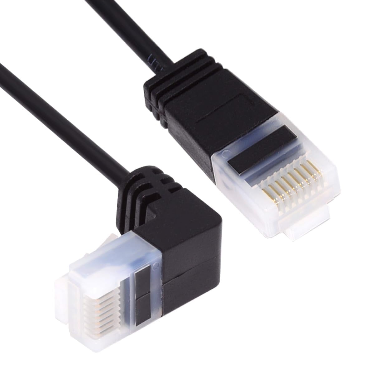 Ultra Thin Slim Cat6 Ethernet Cable RJ45 Down Angled UTP Network Cable ...