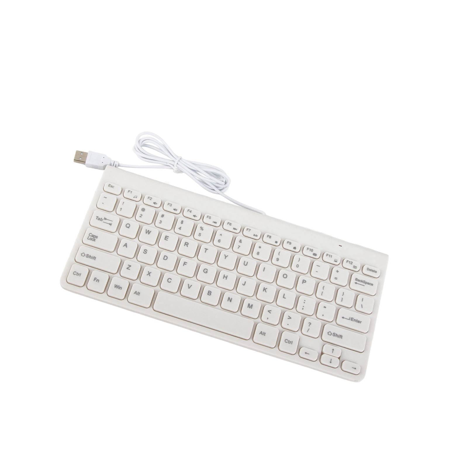 Ultra Thin USB Wired Keyboard Optical Mouse Mice Set Combo for PC ...