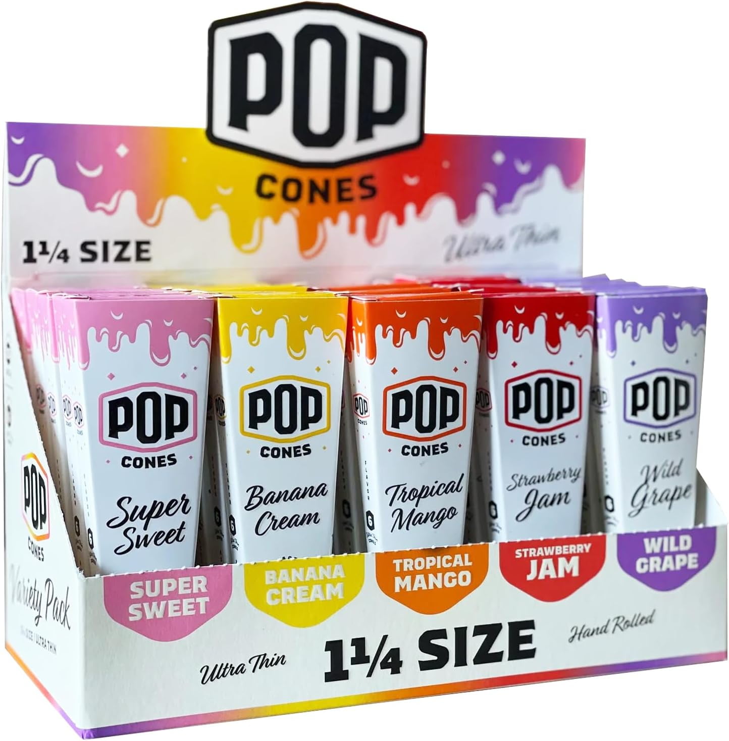 Ultra Thin Variety Pack - 25 Packs, 6 Cones per Pack - Walmart.com