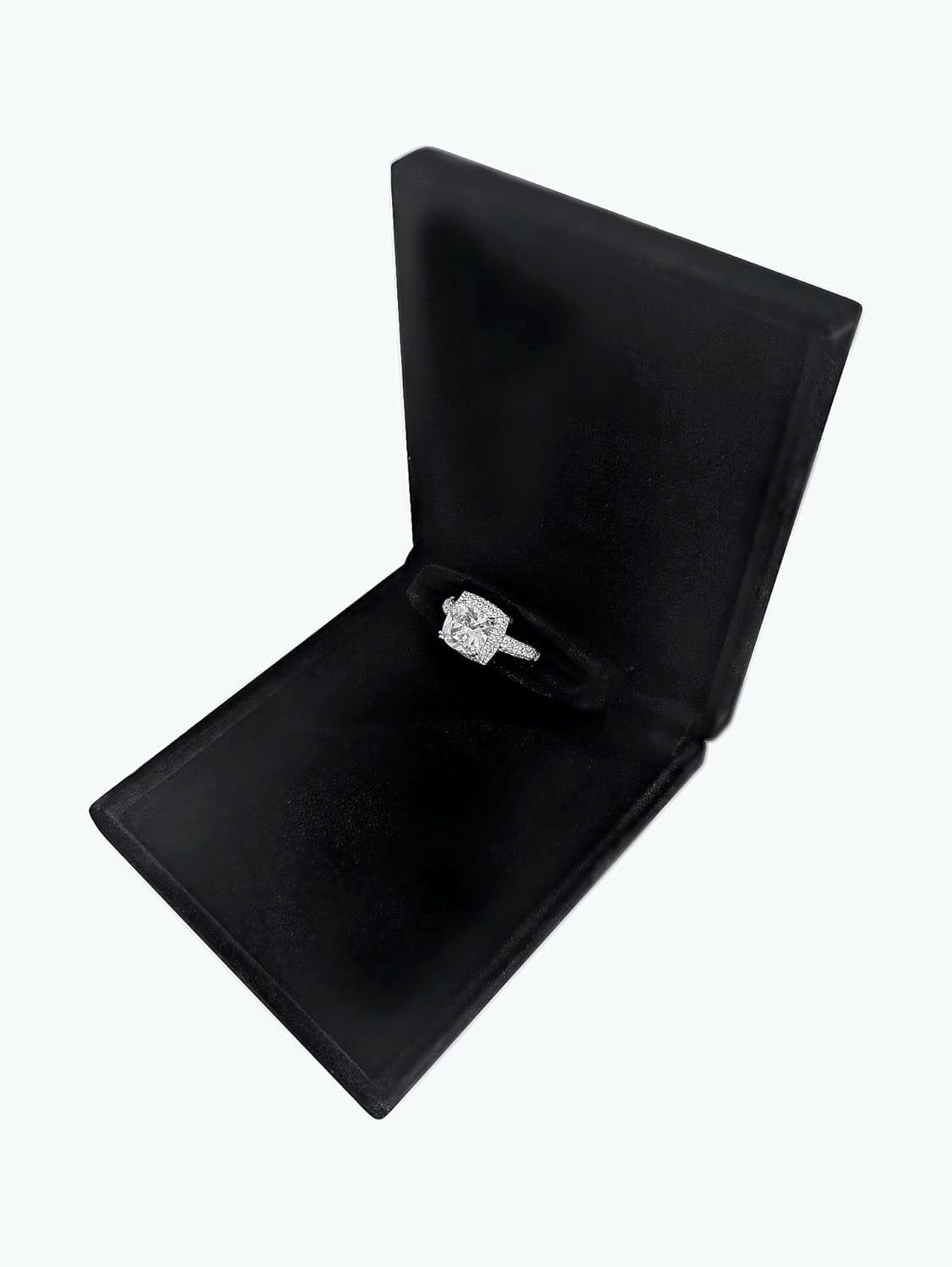 Ultra-Thin Velvet Engagement Ring Box – Pocket-Sized Pop-Up Ring Holder ...