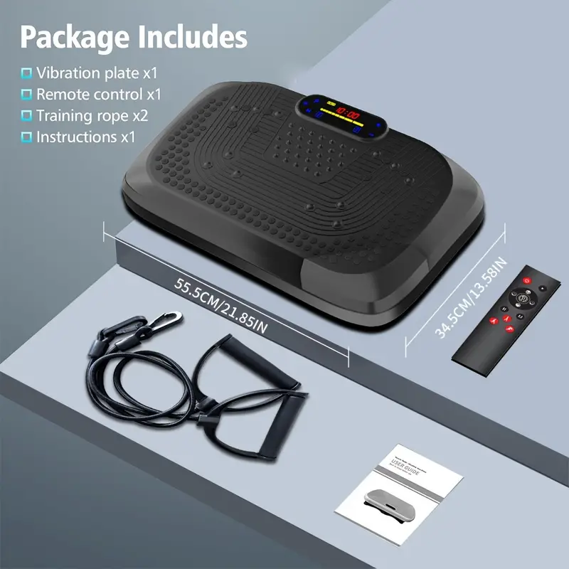 Ultra-Thin Vibration Plate Exercise Machine – 200W Fat Burning Platform ...