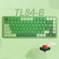 Ultra Thin Wired Mechanical Keyboard Slim Compact 84 Keys Gaming ...