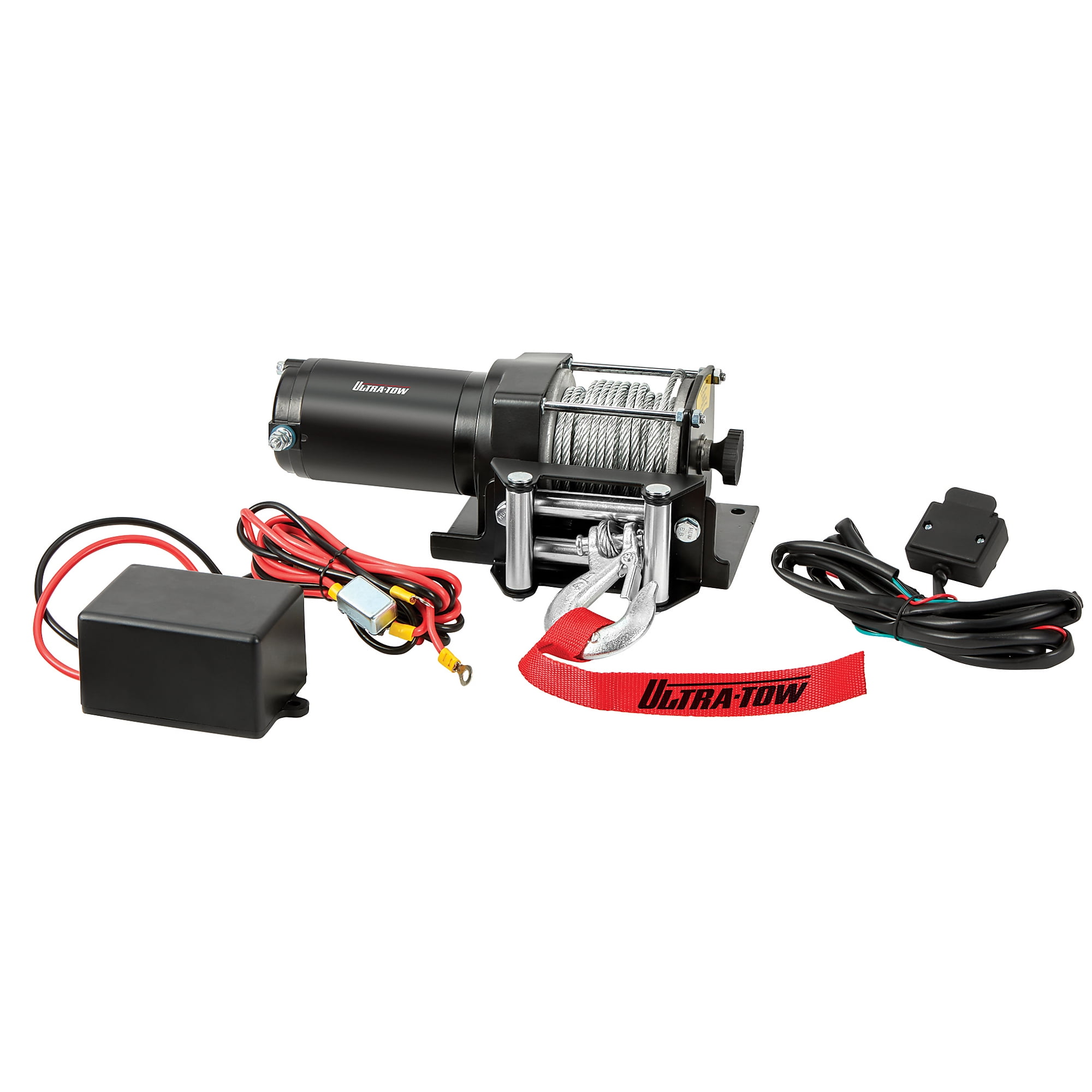 Ultra-Tow 12 Volt DC ATV UTV Winch, 2500Lb Capacity, Galvanized Wire ...