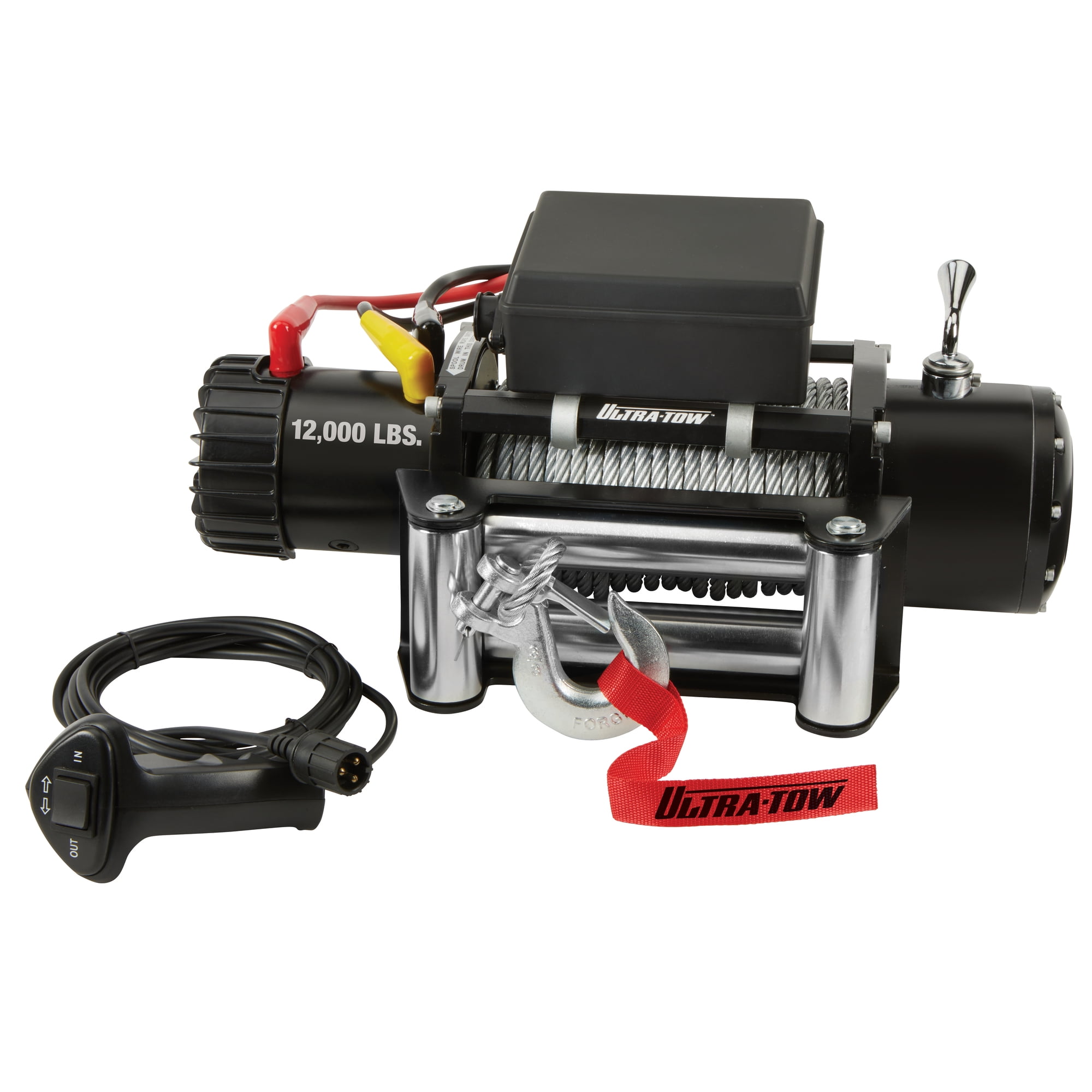 Ultra-Tow 12 Volt DC-Powered Off-Road Vehicle Winch, 12,000-Lb ...