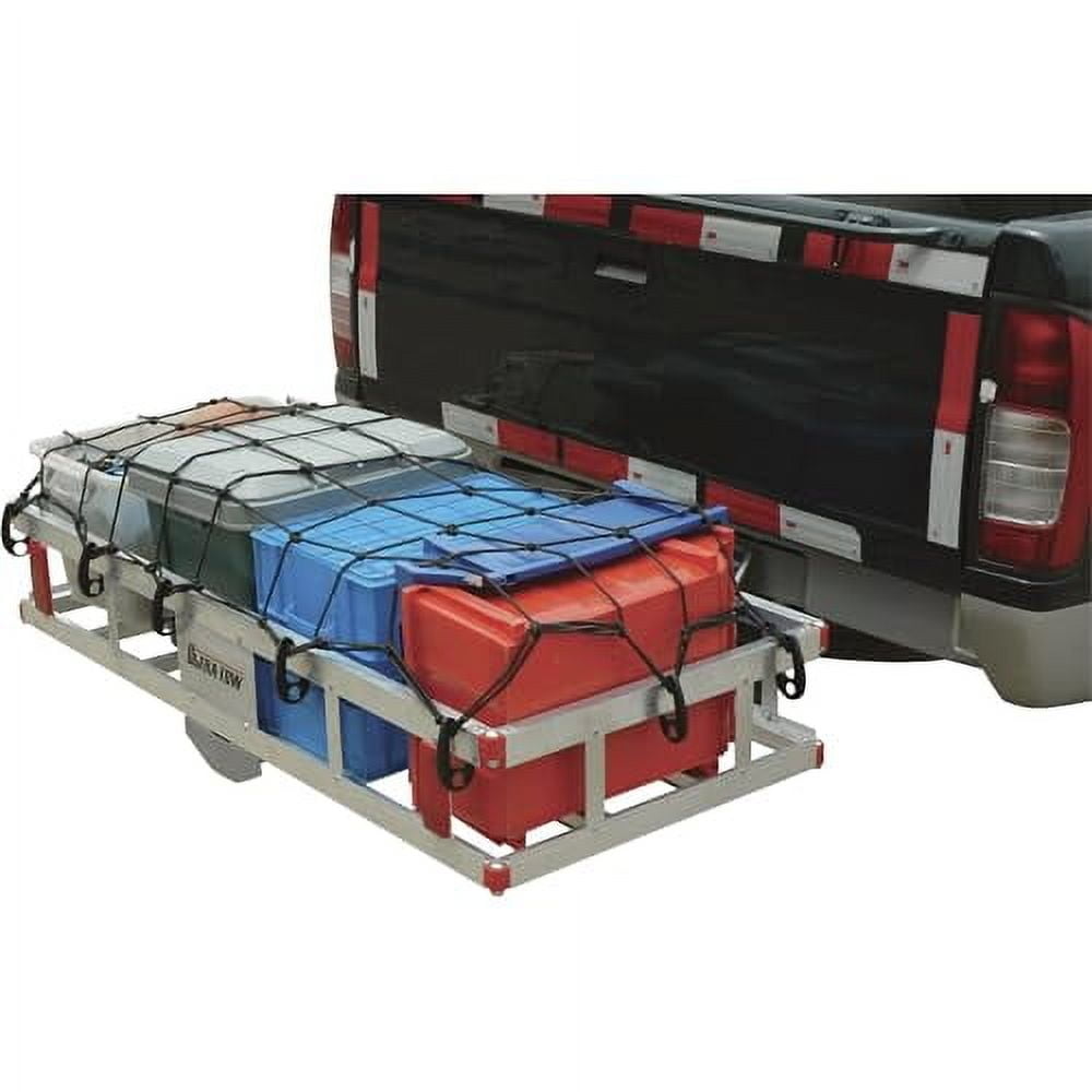 Ultra-Tow Aluminum Hitch Cargo Carrier- 500-Lb Capacity Silver 49inx22 ...