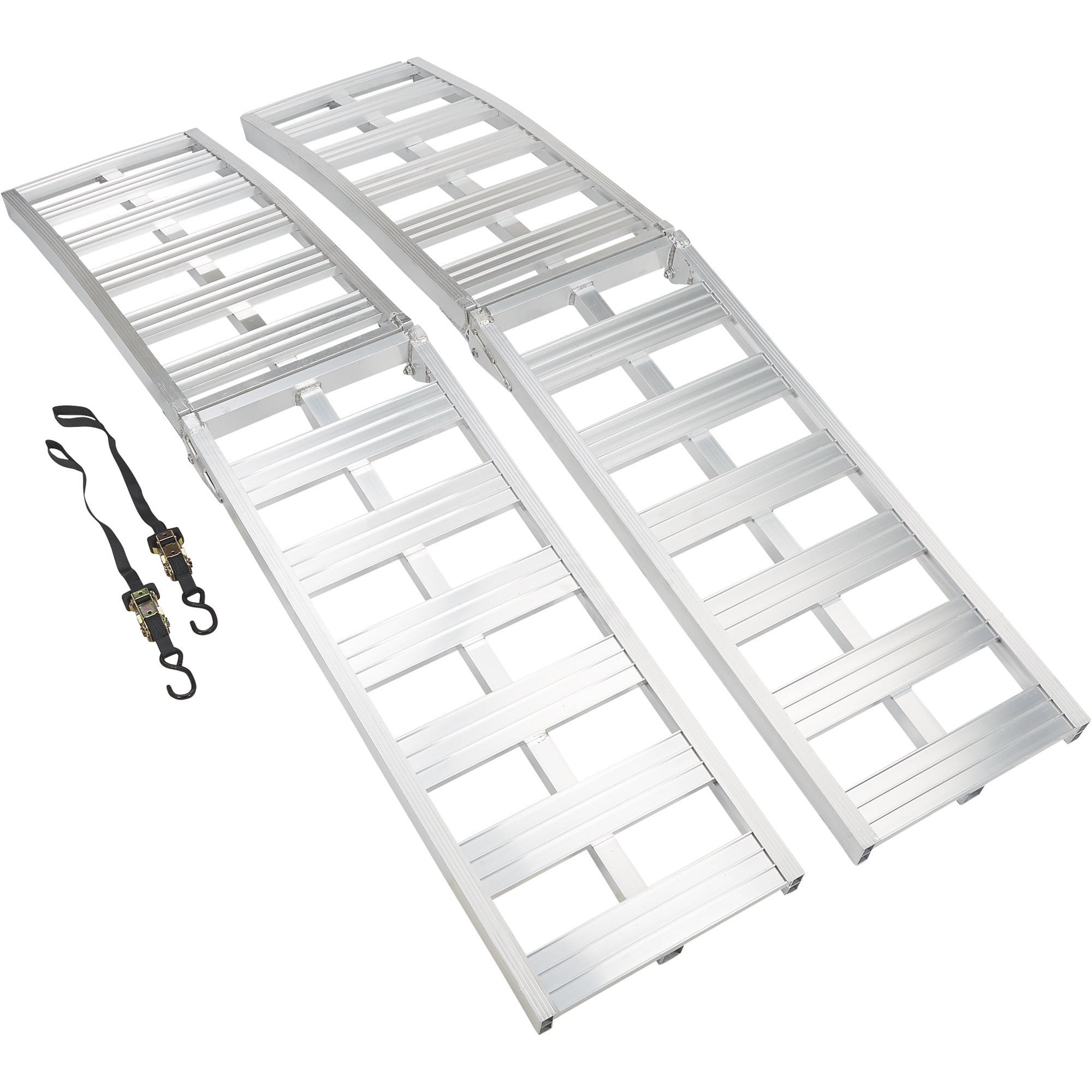 Ultra-Tow Bifold Arched Aluminum Motorcycle Ramp Set, 3000-Lb. Capacity ...