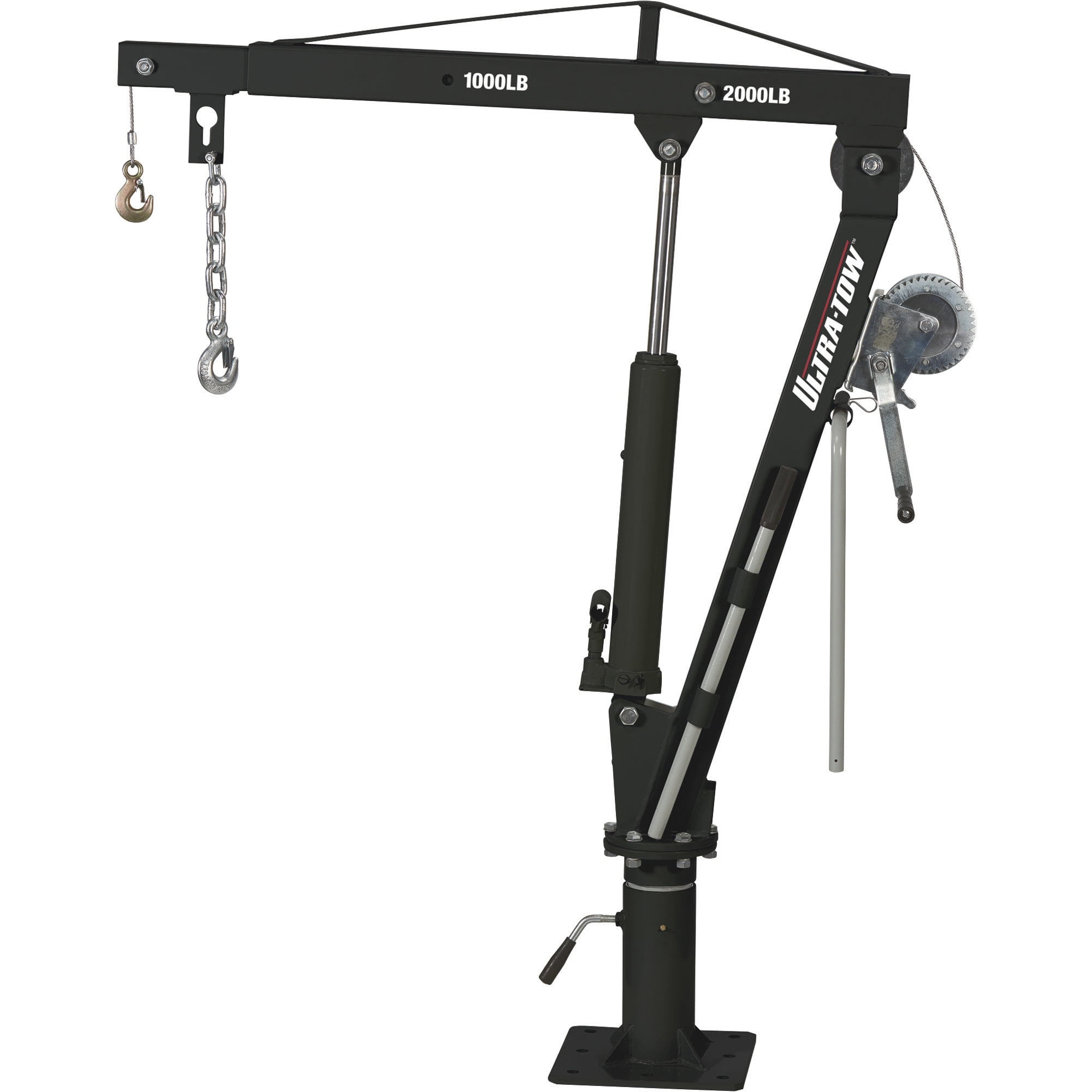 Ultra-Tow Hydraulic Pickup Truck Crane with Hand Winch, 2000-Lb ...