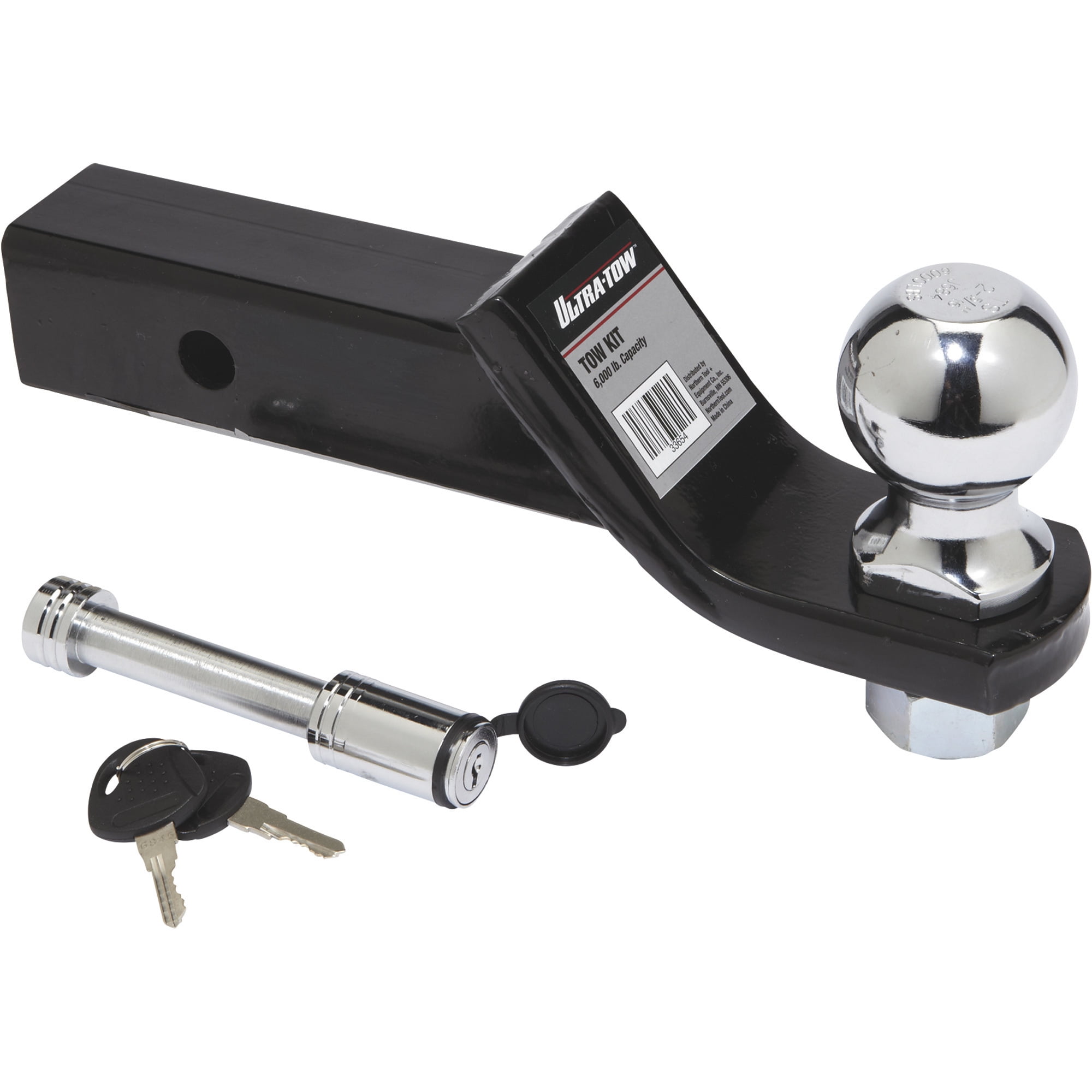 Ultra-Tow Tow-Ready Ball-Mount Starter Kit, Class III, 2in. Drop, 6000-Lb. Tow Wt., 2-5/16in ...