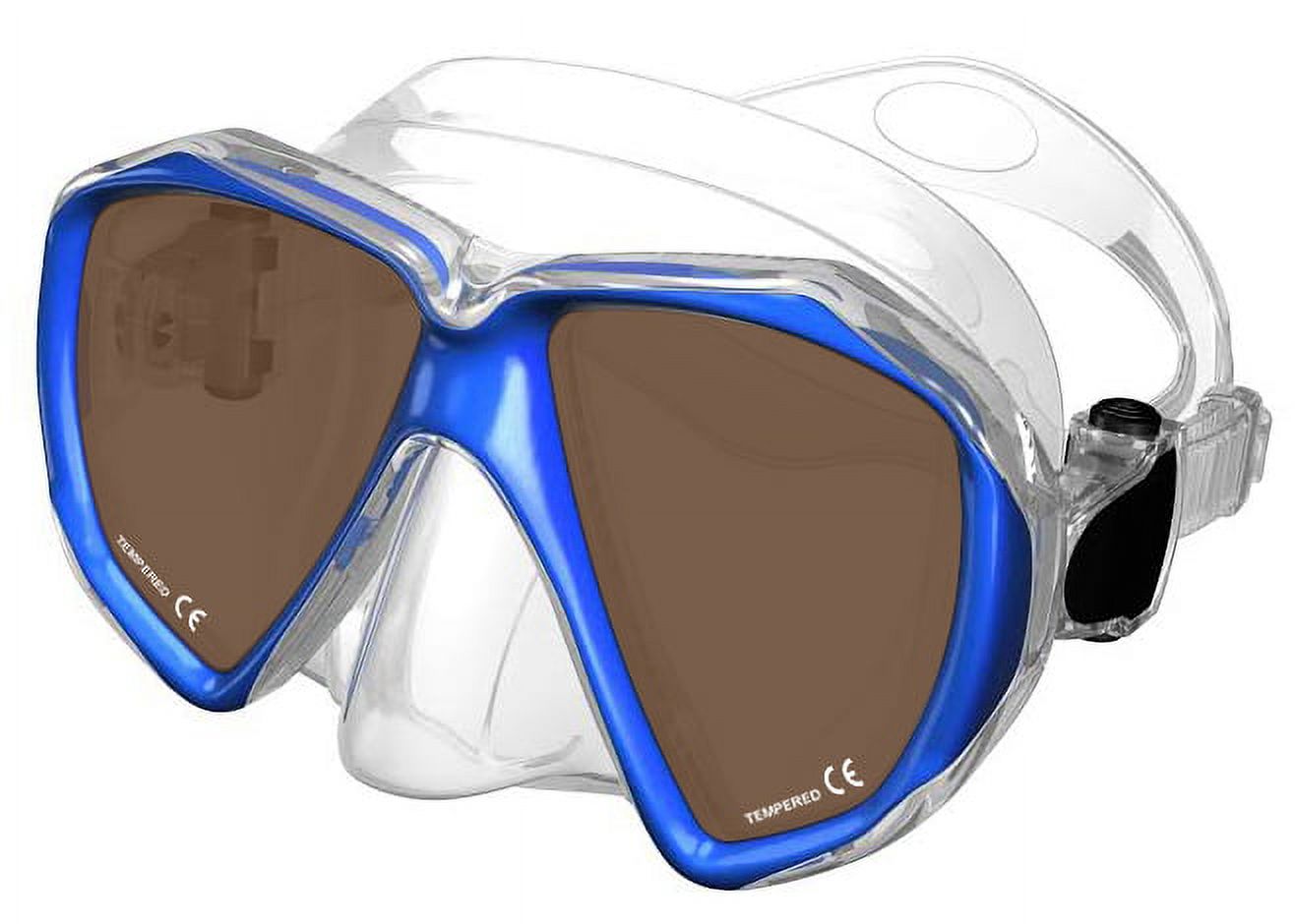 Ultra View With Smoke Mirror Lens Scuba Mask - Walmart.com