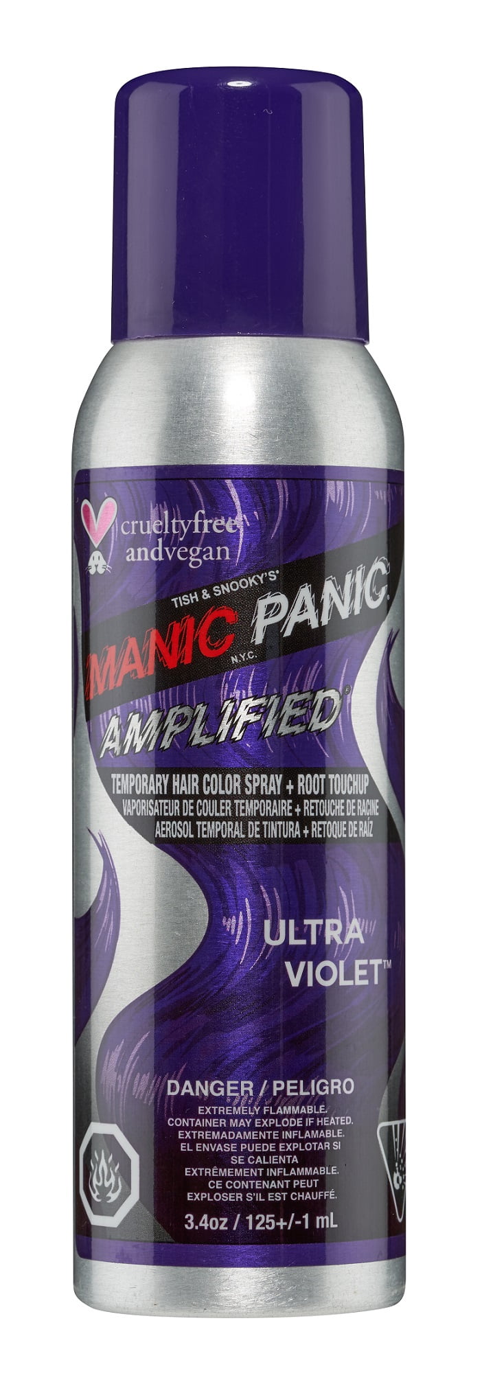 Manic Panic Ultra Violet Amplified Temporary Spray-On Color and Root ...
