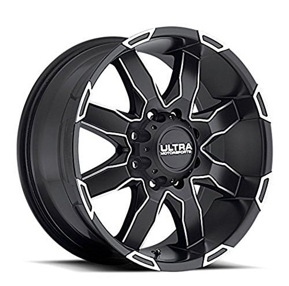 17X8 5-5 Ultra 225U Phantom Satin Black Wheels - Walmart.com