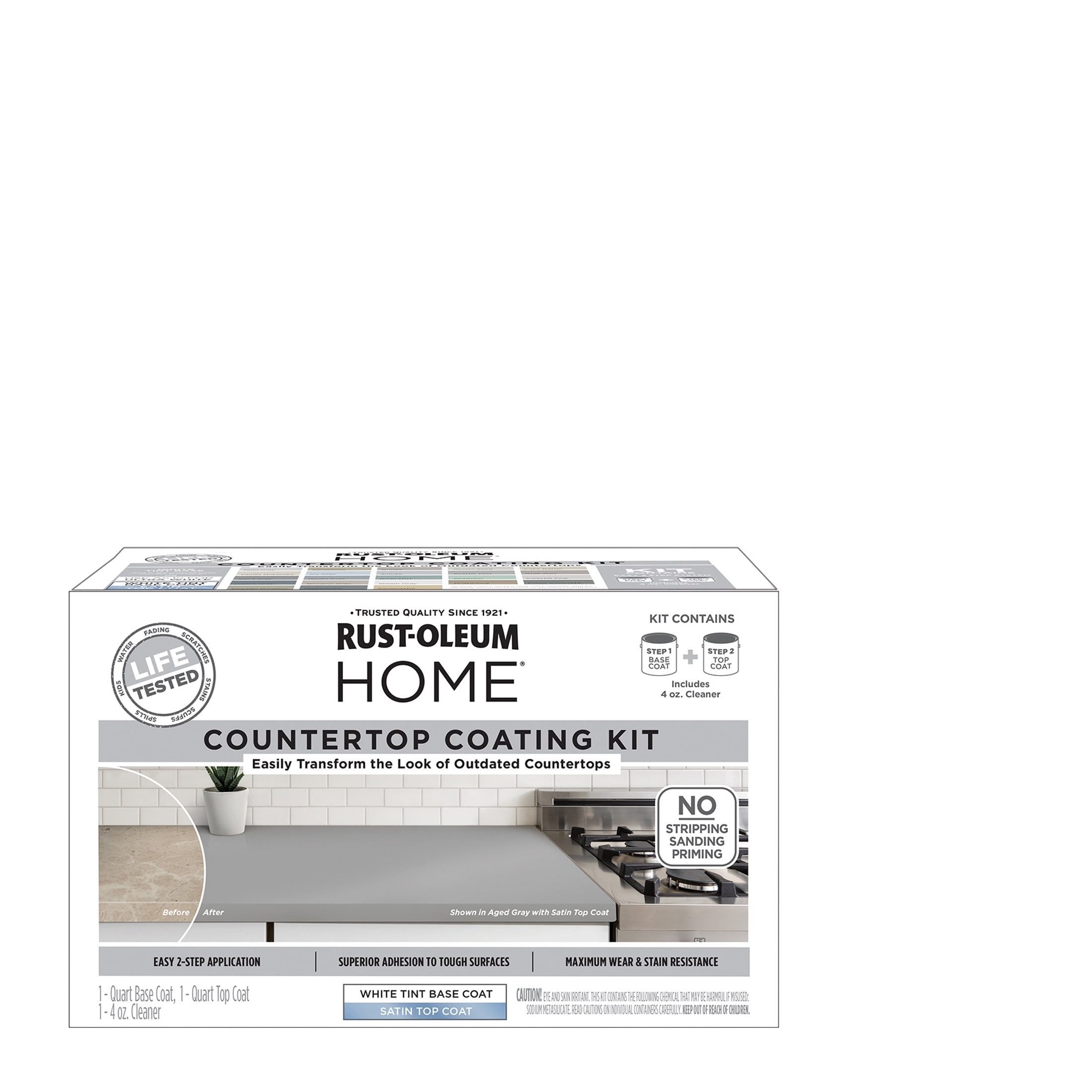 Ultra White, Rust-Oleum HOME Countertop Satin Coating Kit-38496222T ...