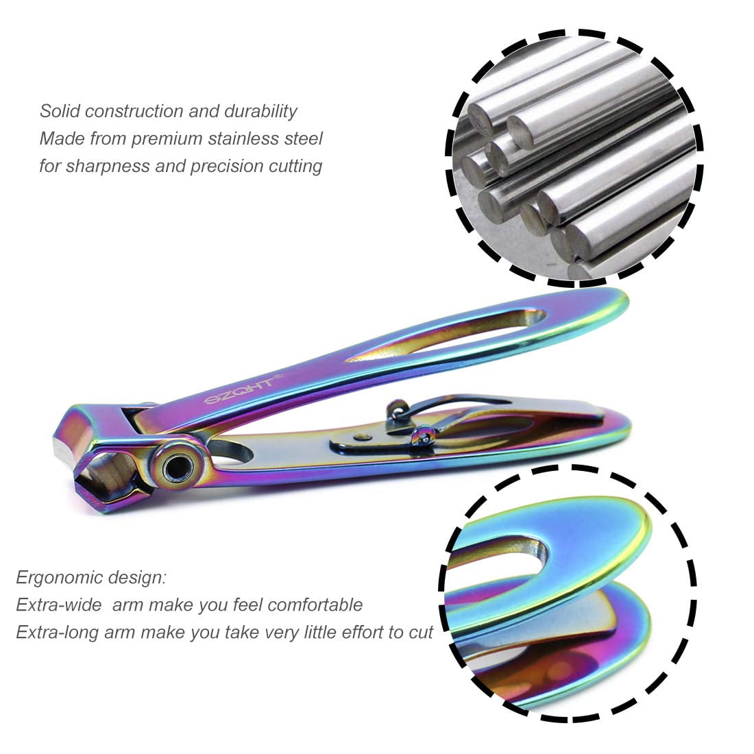 Ultra Wide Jaw Opening Toenail Clippers Nail Clippers for Thick Nails ...