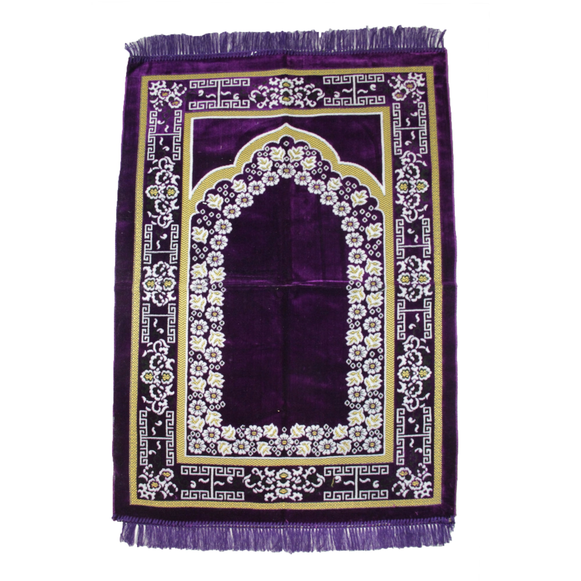 Ultra Wide Premium Purple and Gold Turkish Rug Prayer Mat Janamaz ...