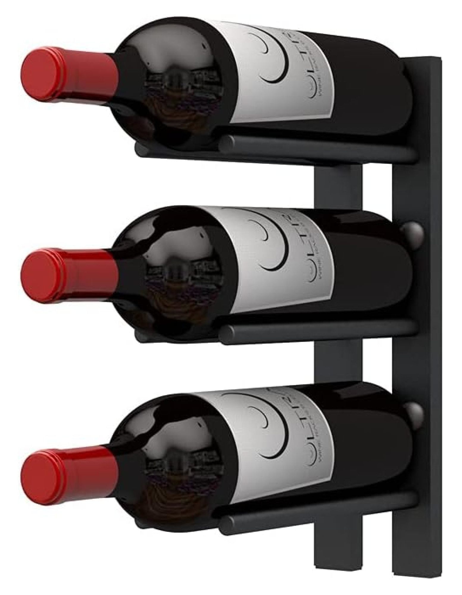 Ultra Wine Racks Cork Out Wall Mounted Wine Rack (1 Foot, Matte Black ...