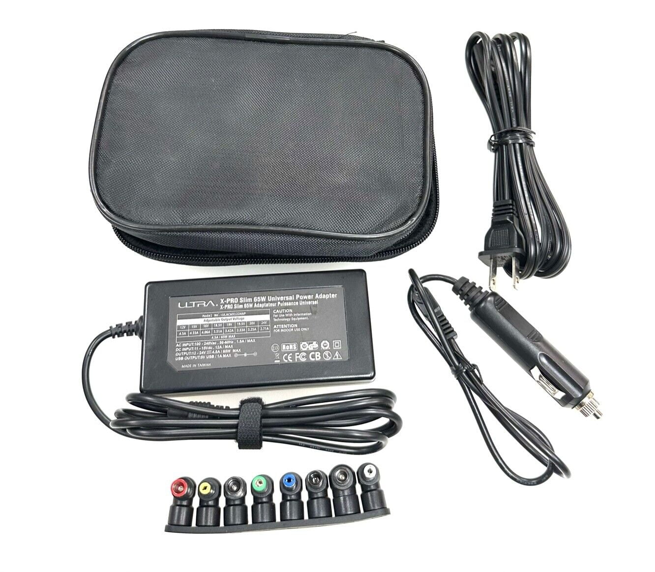 Ultra X-Pro Slim 65W Universal Power AC Adapter ULAC651224AP - Walmart.com