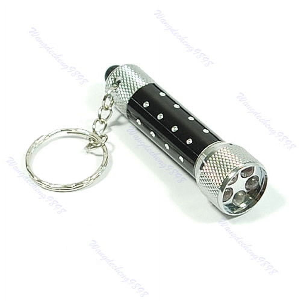 Ultra Bright Small 5 LED Mini Flashlight Torch Keychain with Light ...