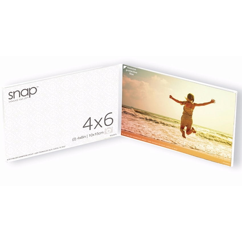 Ultra-clear Acrylic Bent-L Duo 6x4 by SNAP - 4x6 - Walmart.com