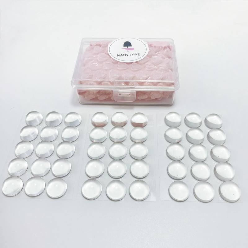 Ultra-clear typing stickers for long nails Heart-shaped/hemispherical ...