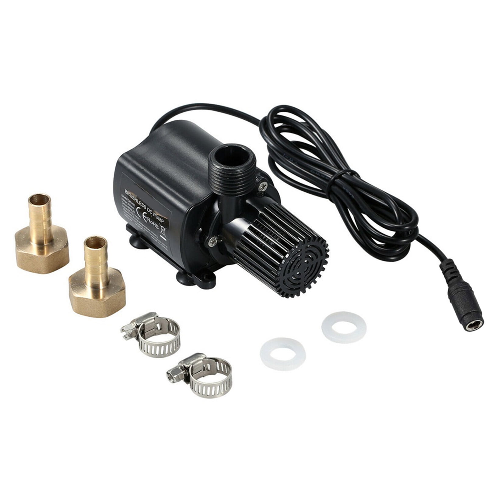 Ultra-quiet Brushless for Water 12V 15W 800L/H Lift 500cm Fountain ...