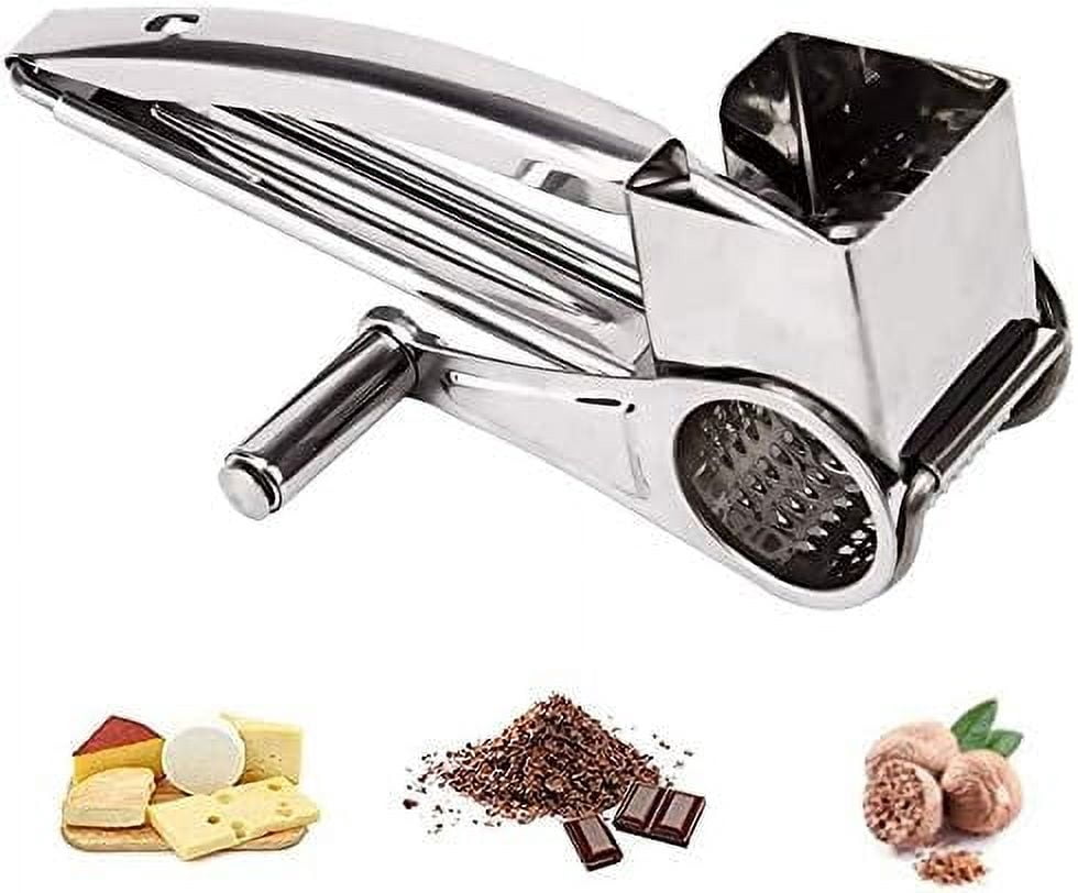 Ultra-sharp Blades Stainless Steel, Manual Handheld Grater Easy to Use Elegant Design for ...