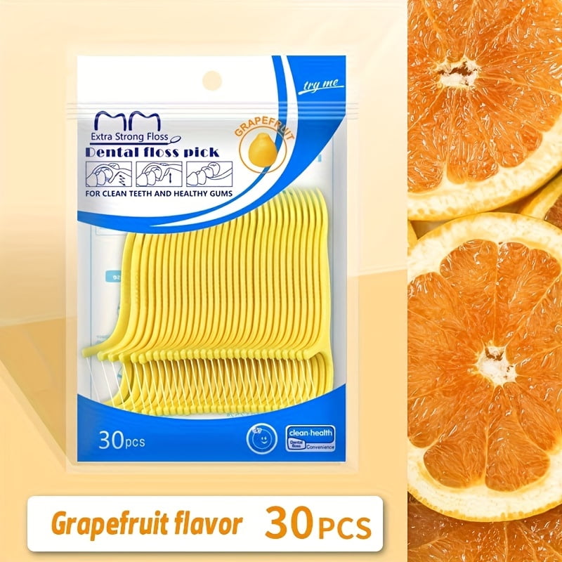 [Ultra-strong Dental Floss] 30pcs Ultra-strong Dental Floss | Fruit ...